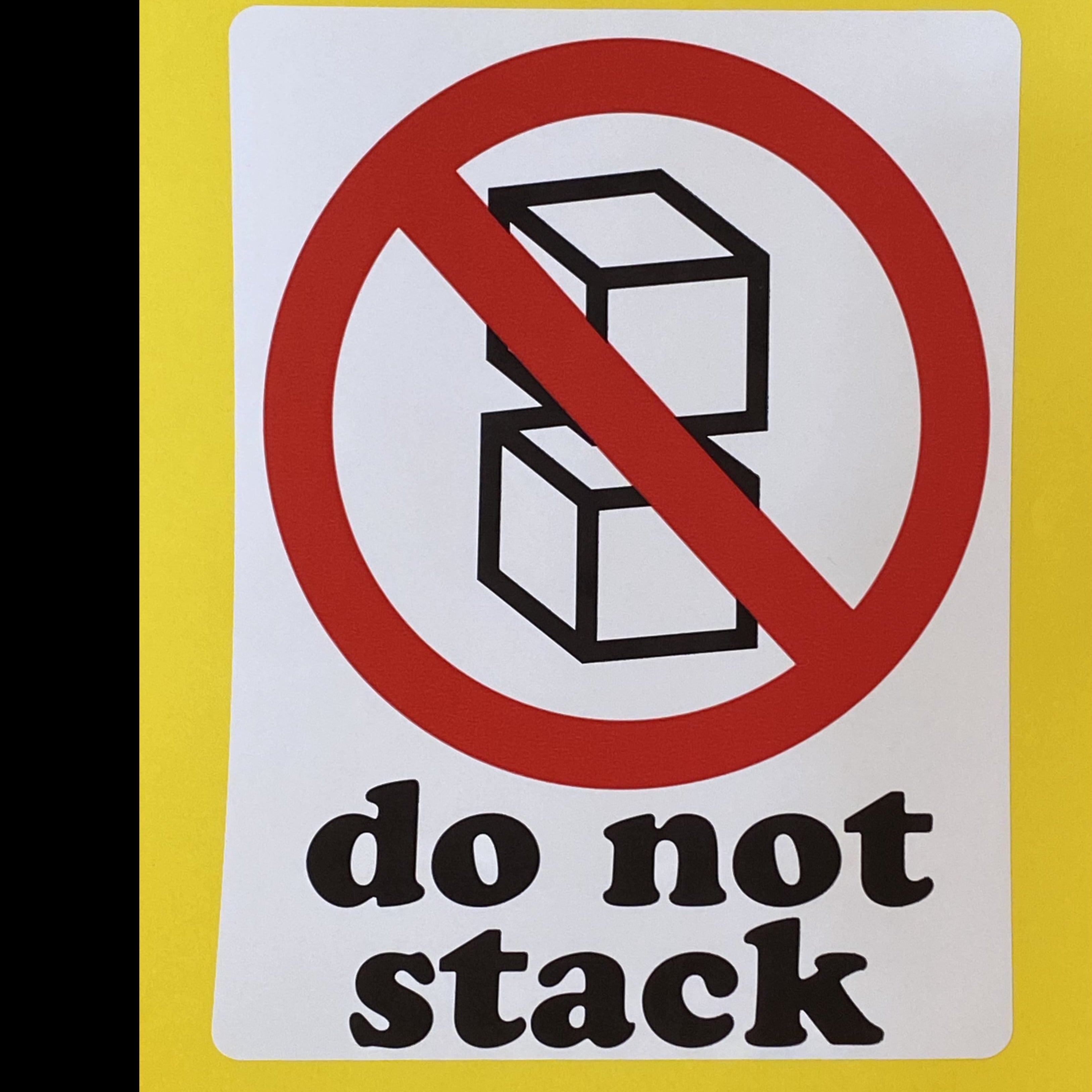 Do Not Stack Label – Kingsley Labels